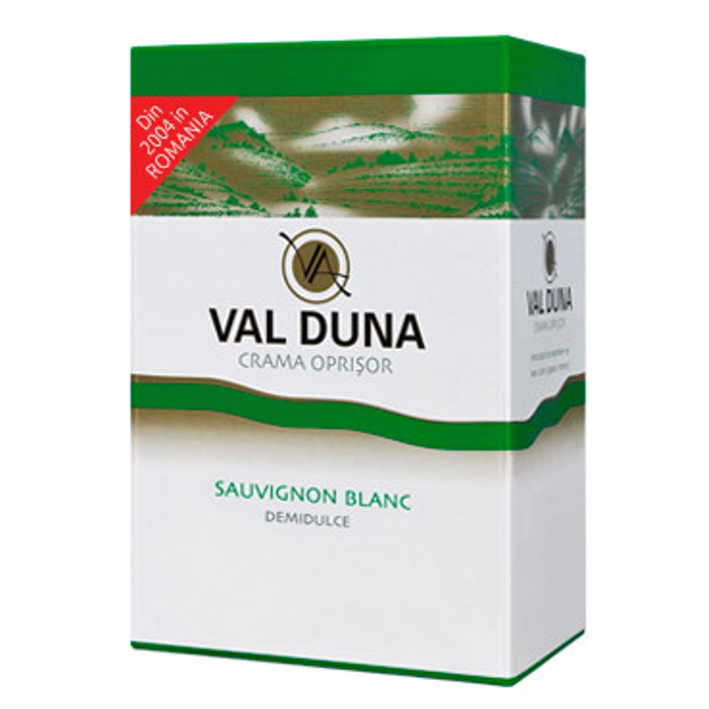 Val Duna Sauvignon Blanc, Crama Oprisor, 5L, Bag-in-Box | Rafinat.ro