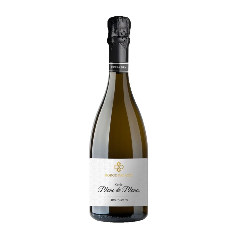 Cuvee Blanc de Blancs Millesimato Extra Dry, Borgo Palazzi, 750 ml ...